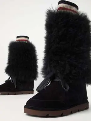 Brunello Cucinelli Panelled Mid-calf Boots