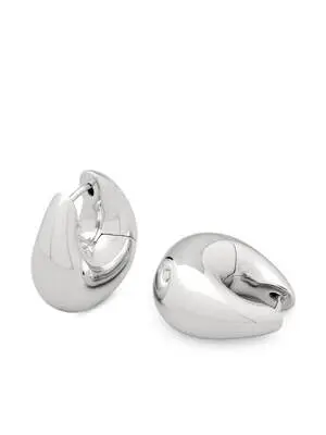 Tom Wood Medium Bao Hoop Earrings - Silver