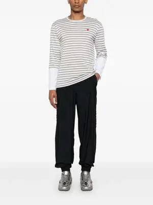 Play Comme Des Garcon Mini Heart-patch T-shirt - Grey
