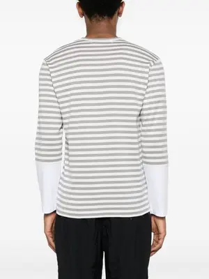 Play Comme Des Garcon Mini Heart-patch T-shirt - Grey