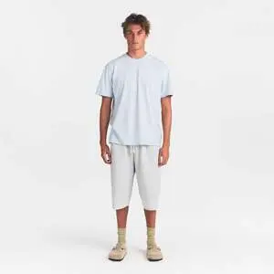 SKIMS Relaxed T Shirt | Blue | | Heavyweight Cotton - Atmosphere