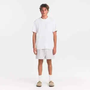SKIMS Relaxed T Shirt | Blue | | Heavyweight Cotton - Chalk