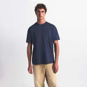 SKIMS Relaxed T Shirt | Blue | Small | Heavyweight Cotton - Damson