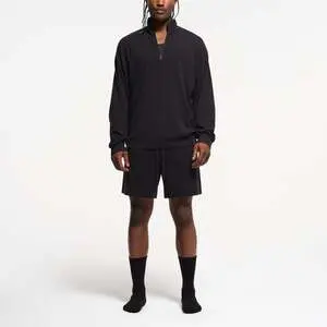 SKIMS Relaxed Quarter Zip Pullover - Obsidian