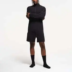 SKIMS Relaxed Quarter Zip Pullover - Obsidian