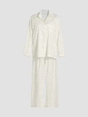 Pour Les Femmes Cotton Long-sleeve Pajamas - Cactus