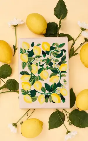 OLYMPIA LE-TAN Lemon Tree Book Clutch
