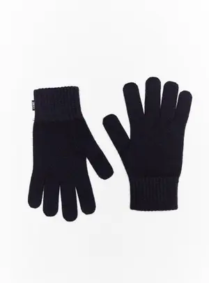 Gobi Cashmere GOBI Mongolian Cashmere Knitted Gloves Navy