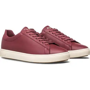 Clae Bradley Faux Leather Sneaker - Bordeaux Grape