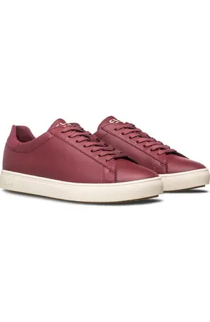 Clae Bradley Faux Leather Sneaker - Bordeaux Grape