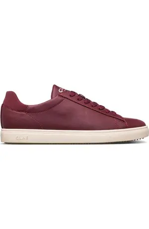 Clae Bradley Faux Leather Sneaker - Bordeaux Grape