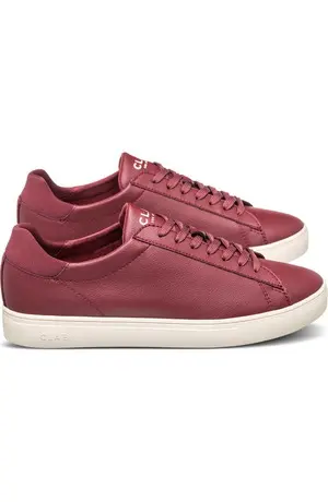 Clae Bradley Faux Leather Sneaker - Bordeaux Grape
