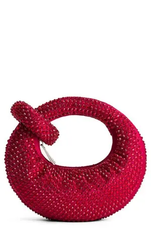 Jw Pei Abacus Embellished Top Handle Bag - Red