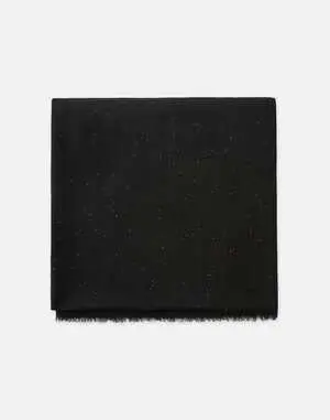 Lafayette 148 New York Wool Sequin Wrap Shawl - Black