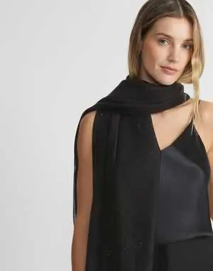 Lafayette 148 New York Wool Sequin Wrap Shawl