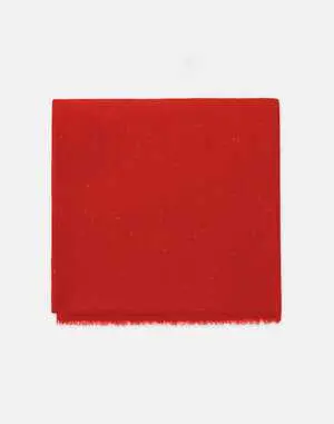 Lafayette 148 New York Wool Sequin Wrap Shawl Red