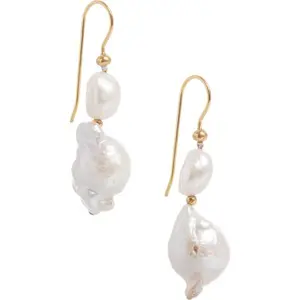 Baroque Drop Pearl Earrings