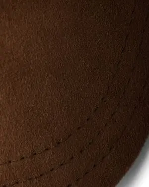 Prada Suede Baseball Cap - Brown