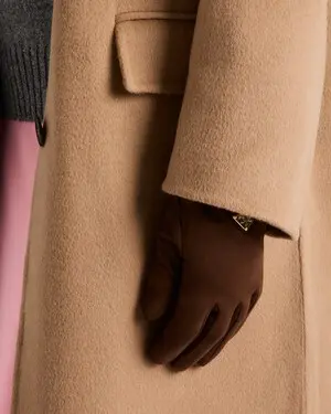 Prada Suede Gloves - Cocoa Brown
