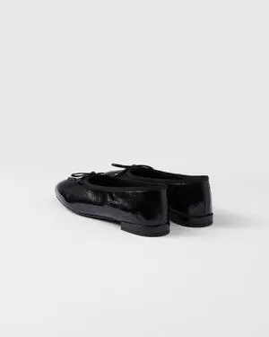 Prada Naplak Patent Leather Ballerinas