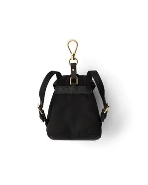 Prada Mini Re-nylon Keychain Charm - Black