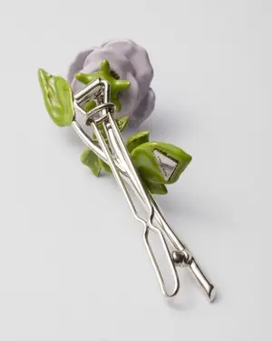 Prada Enamelled Metal Hair Clip
