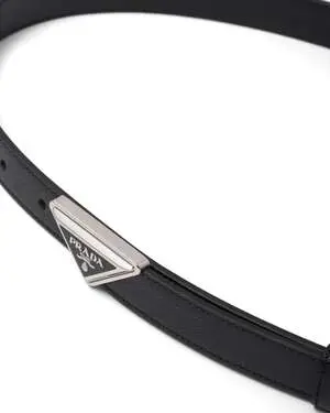 Prada Saffiano Leather Belt - Black
