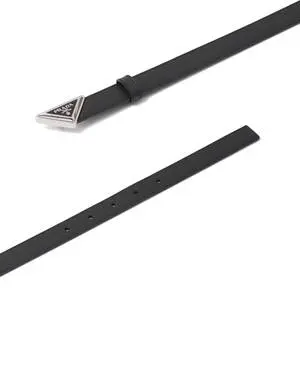 Prada Saffiano Leather Belt - Black