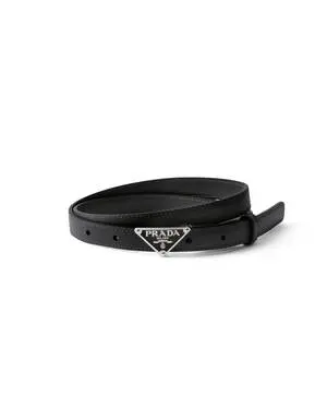 Prada Saffiano Leather Belt - Black
