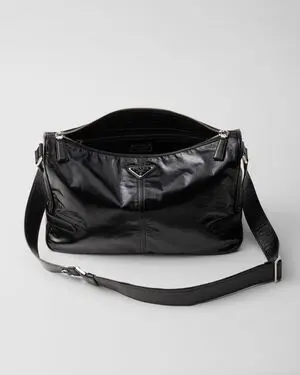 Prada Leather Shoulder Bag - Black