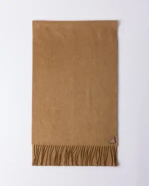 Prada Silk And Cashmere Scarf - Brown