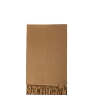 Prada Silk And Cashmere Scarf - Camel Brown