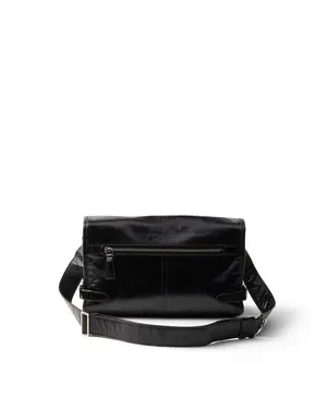 Prada Leather Shoulder Bag - Black