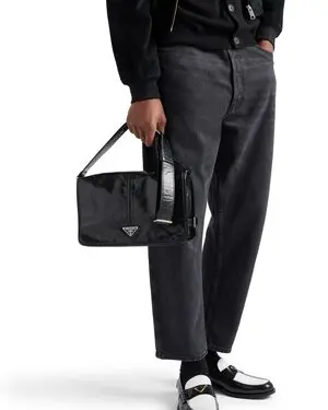 Prada Leather Shoulder Bag - Black