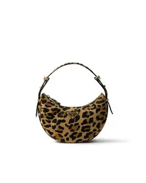 Prada Printed Leather Shoulder Bag - Neutral