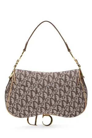 Dior Trotter Canvas Double Saddle Bag