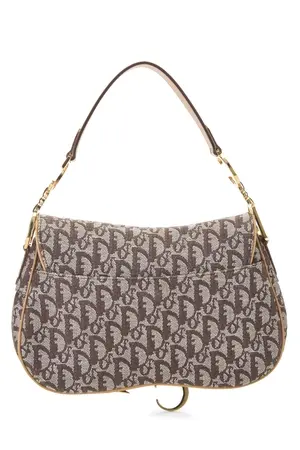 Dior Trotter Canvas Double Saddle Bag