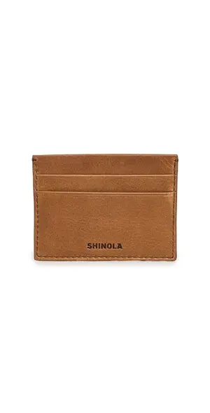 Shinola Leather Card Case - Tan