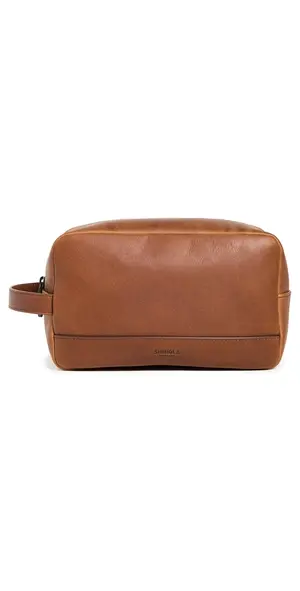 Shinola Leather Travel Kit - Medbrown