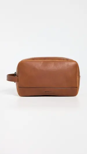 Shinola Leather Travel Kit - Medbrown