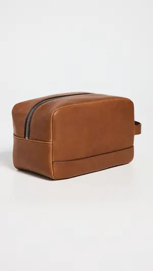 Shinola Leather Travel Kit - Medbrown