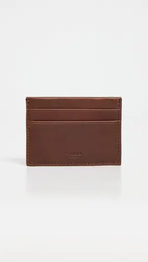 Shinola Leather Card Case - Medbrown
