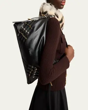 Givenchy Voyou Medium Leather Shoulder Bag