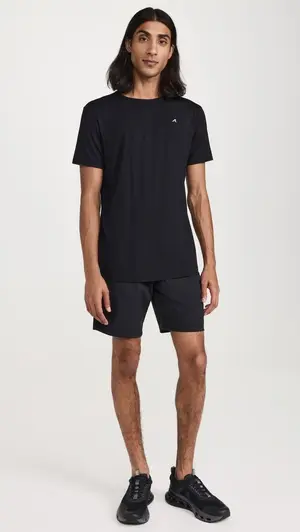 REDVANLY Byron Tennis Shorts - Tuxedo