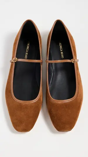 Veronica Beard Ellie Flats - Caramel