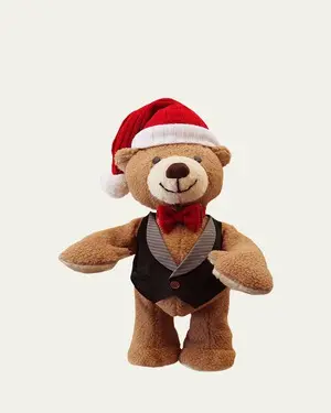 CREATION GROUP Bobby The Standing Animatronic Christmas Bear - One-color