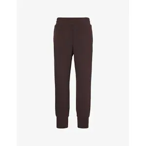 Varley Slip-pocket Elasticated-waistband Stretch-jersey Jogging Bottoms - Coffee Bean