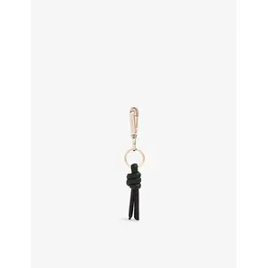 Whistles Knotted Leather Keyring - Black