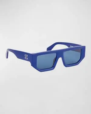 Off-White Off-White Vancouver Rectangle Sunglasses Blue Blue