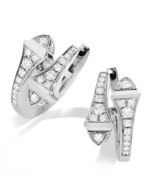 MARLI NEW YORK Cleo Diamond Huggie Earrings - White